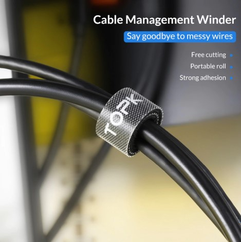 TOPK Cable Organizer Wire Winder USB Cable Management Charger Protector ...