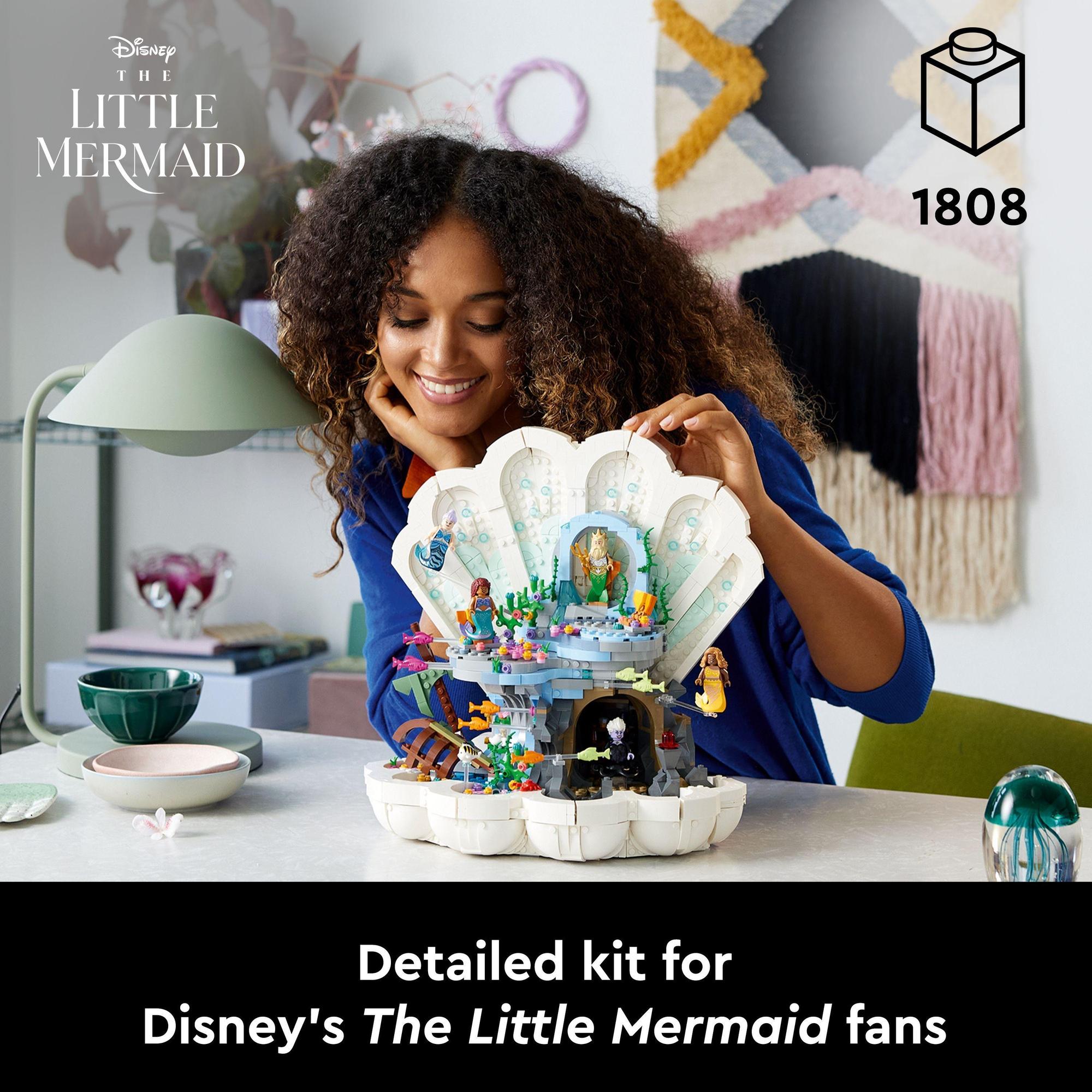 Exclusive Lazada LEGO Disney Princess 43225 The Little Mermaid Royal Clam Shell Building Set ...