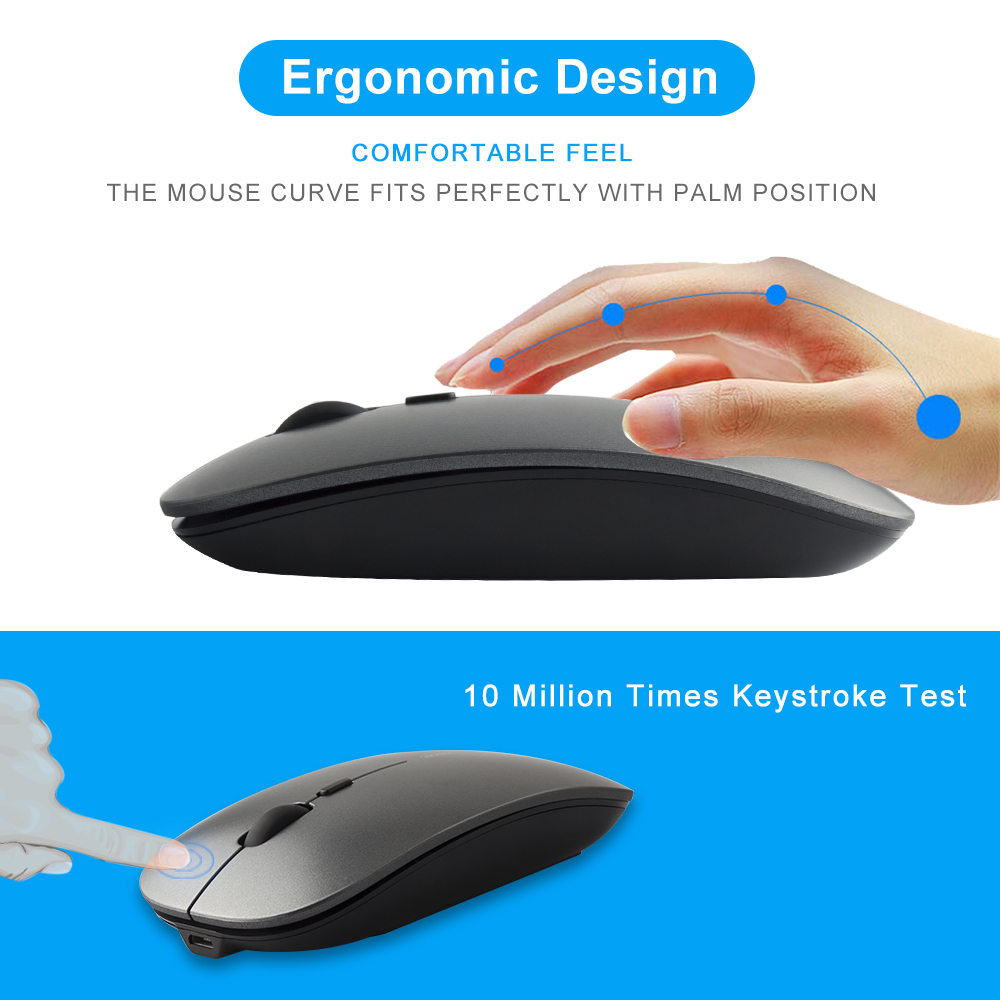 เมาส์ไร้สายชาร์จได้เสียงเงียบUSB wireless mouserechargeable mousemice ...