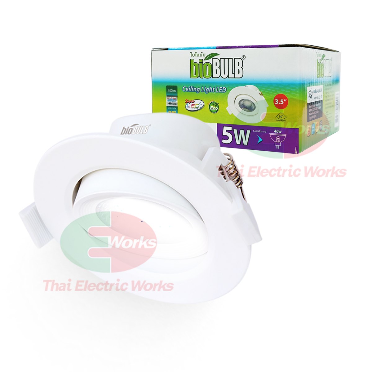 Bio Energys ไฟ LED แบบฝังฝ้า ขนาด 3.5นิ้ว Ceiling Light LED 5W B-SCL-5D ...