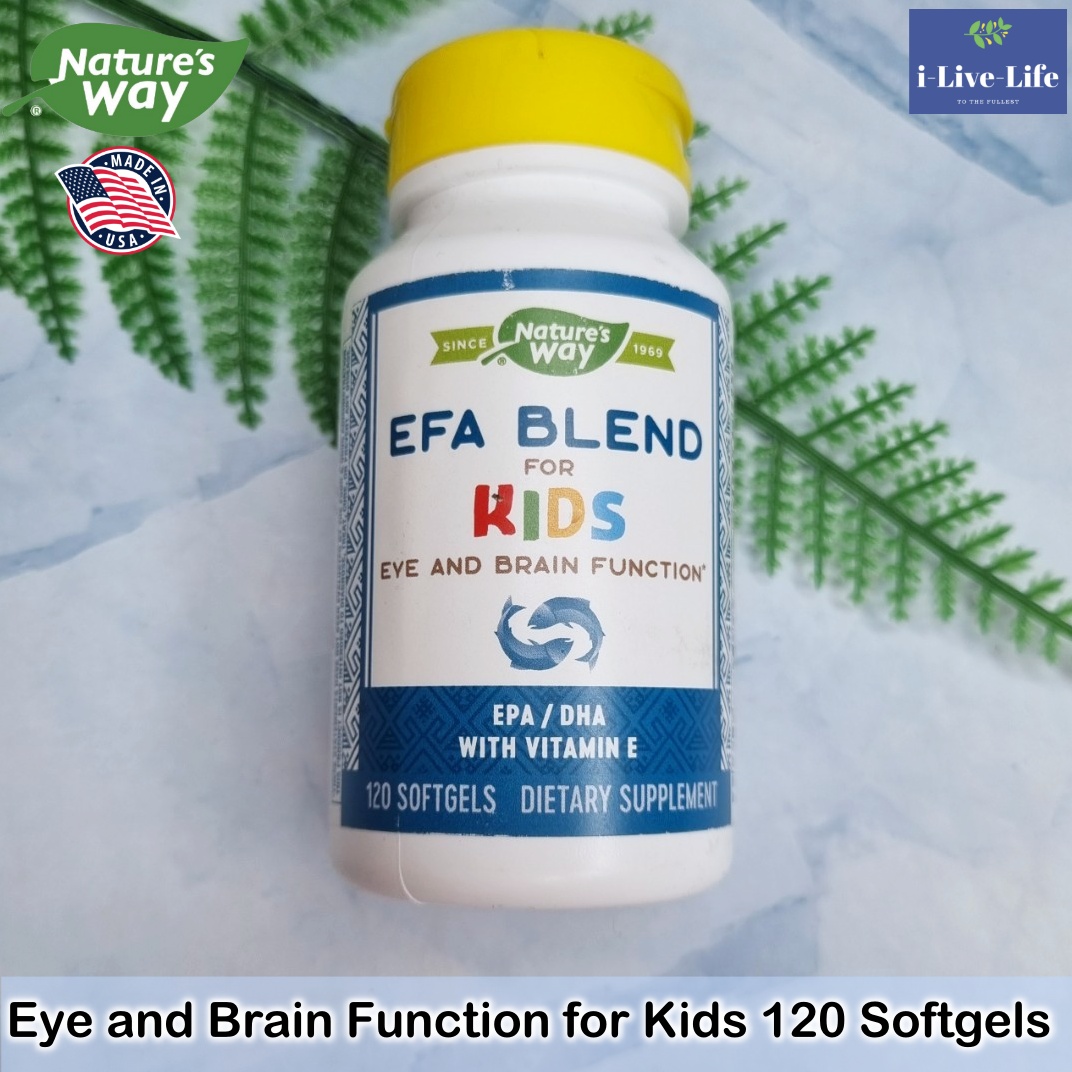 อาหารเสริมสนับสนุนสมอง และดวงตา สำหรับเด็กอายุ 5 ปี EFA Blend for Kids ...