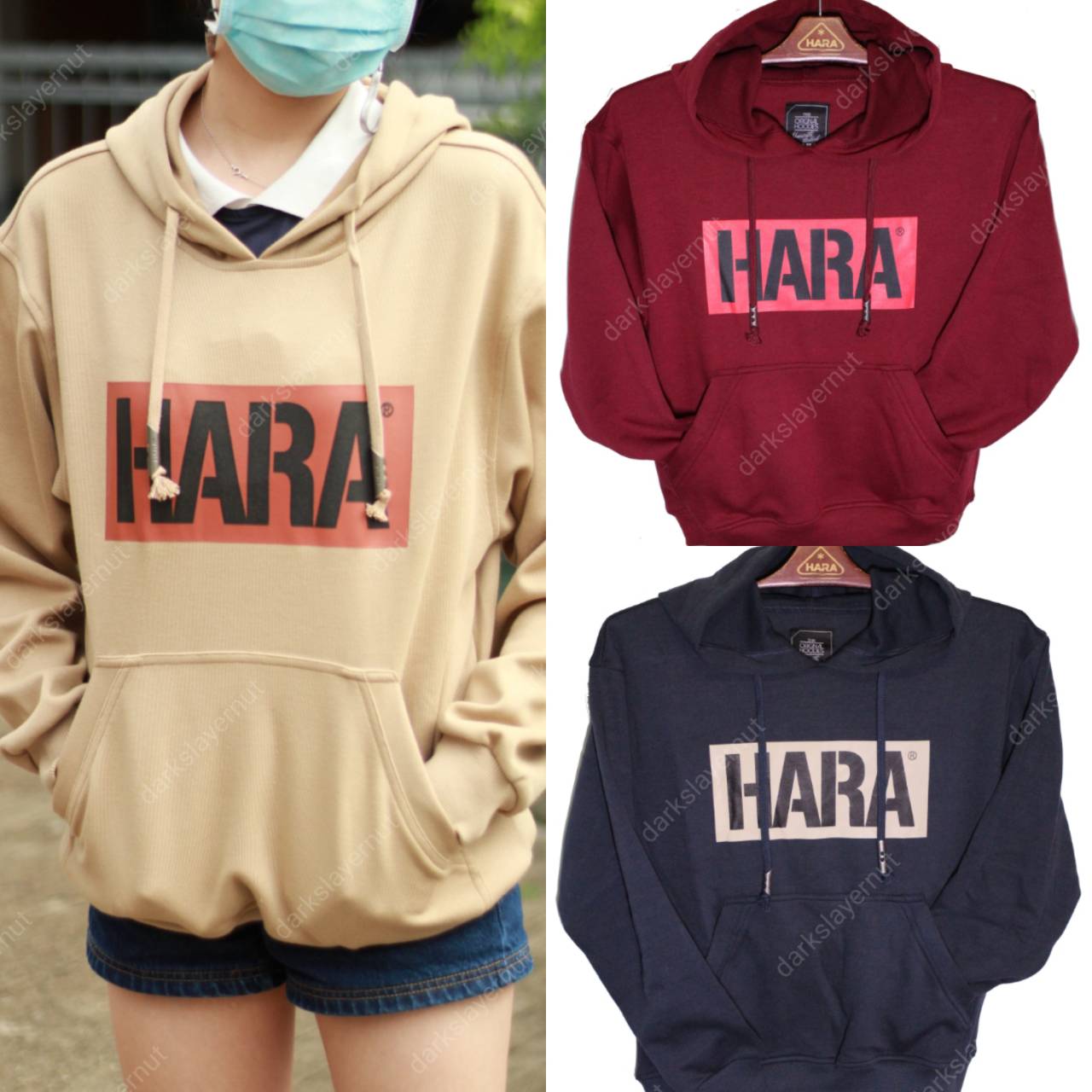 ของแท้100% แฟชั่นใหม่สำหรับทั้งหญิงและชาย HARA Hoodies + ฟรีของขวัญ ...
