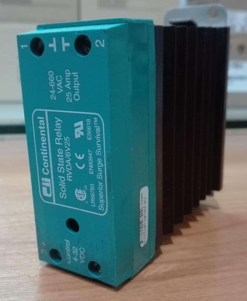 Continental RSDA-660-25-1D0 ,RVDA/6V25 Solid State Relay (สภาพใช้งาน 98 ...