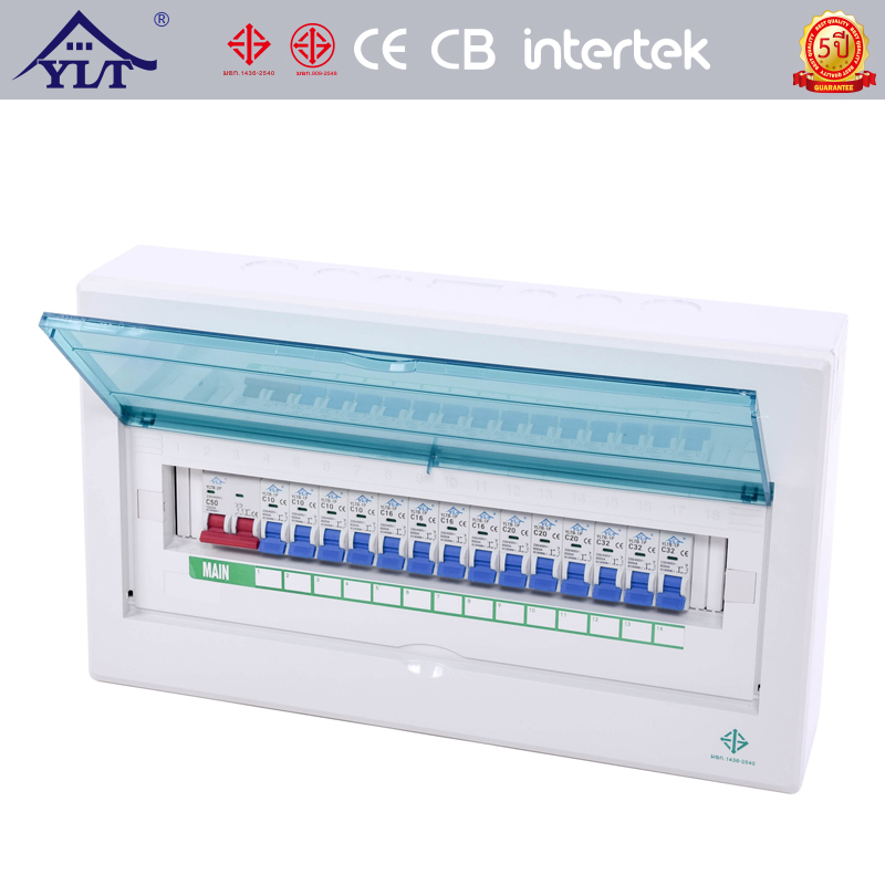 YLT ELECTRIC ตู้ตัดไฟ ควบคุมไฟฟ้า Comsumer Unit Circuit Breaker YCS-14 ...