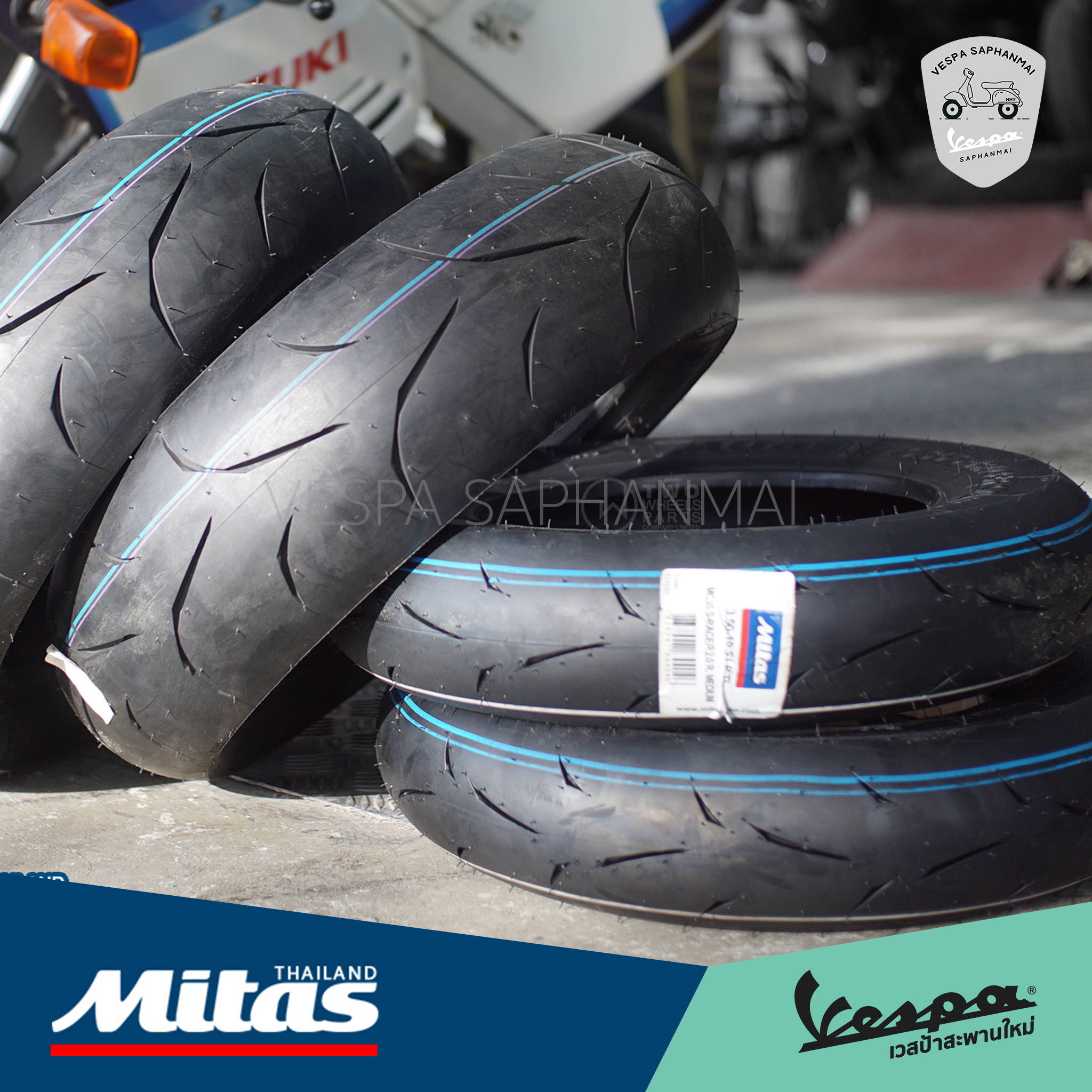 ยาง MITAS SPORT MC-34 13070-12 (62P) 12070-12 (51P) 320SP - 320SP - ThaiPick