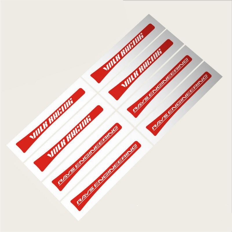 Car Wheel Spoke Sticker RAYS Volk Racing CE28SL 17 19 Inch Rims Valve ...