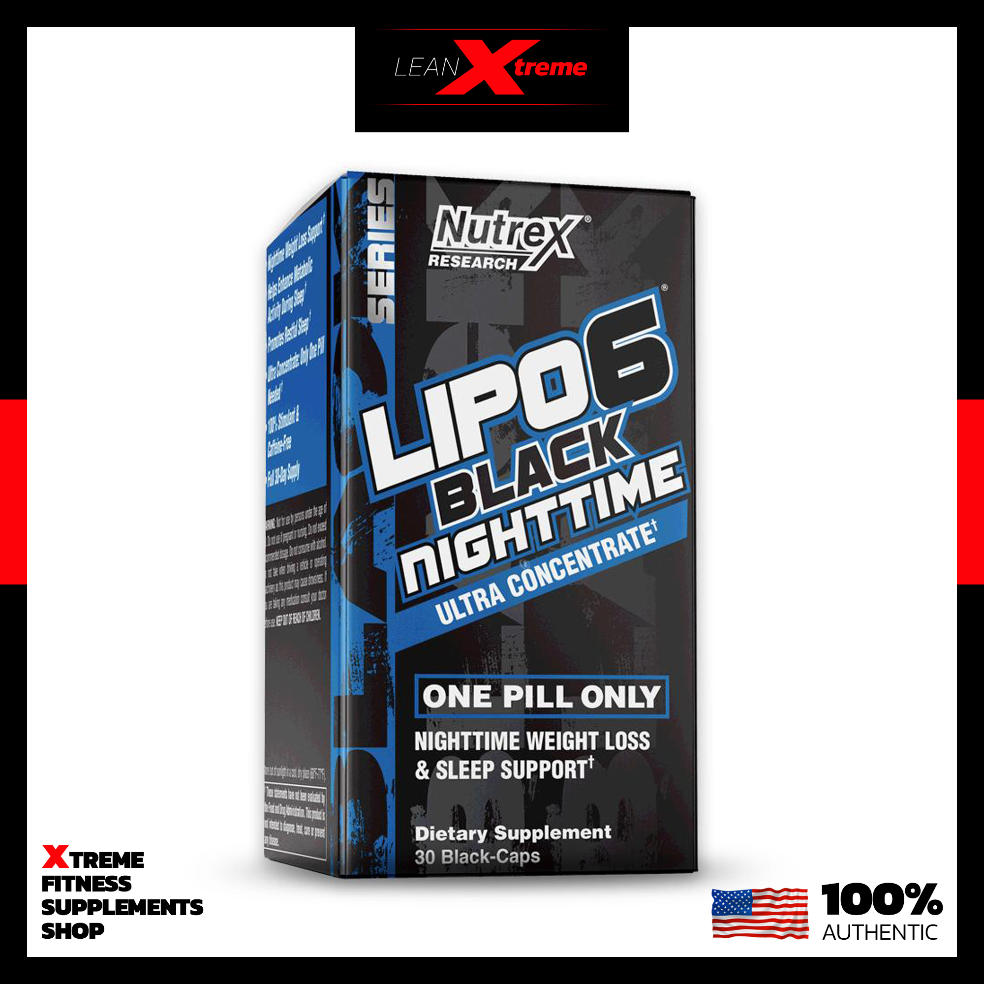 Nutrex Research : Lipo-6 Black Nighttime 30 Capsules, Nighttime Weight ...