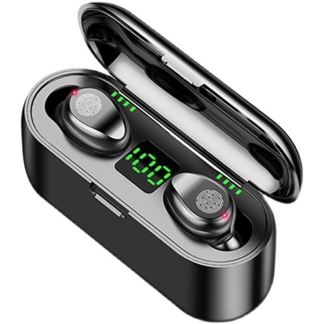 TWS Digital Display Bluetooth Headset Binaural Noise-Canceling Wireless ...