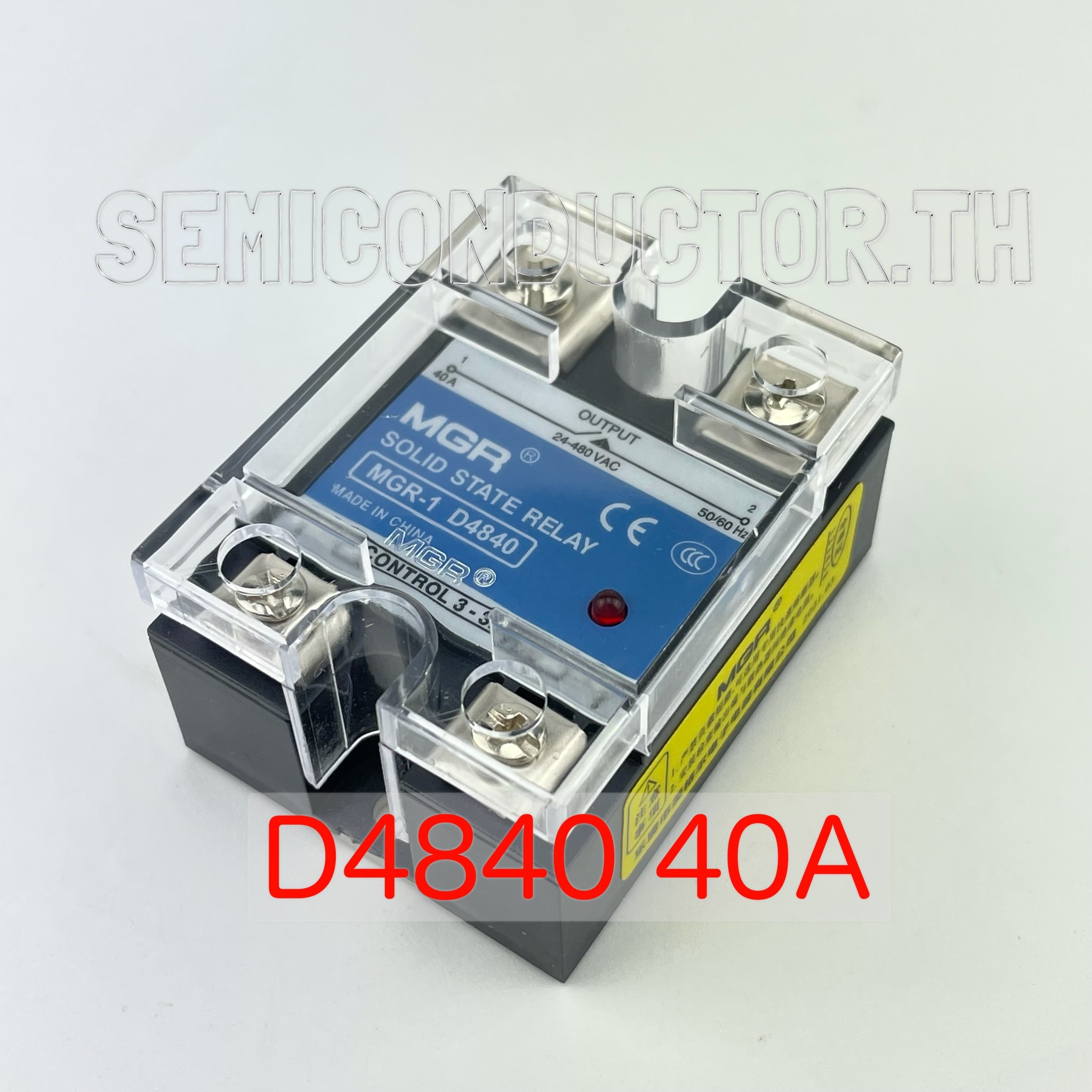 SSR MGR MRG-1 D4840 40A single-phase solid state relay โซลิดสเตตรีเลย์ ...