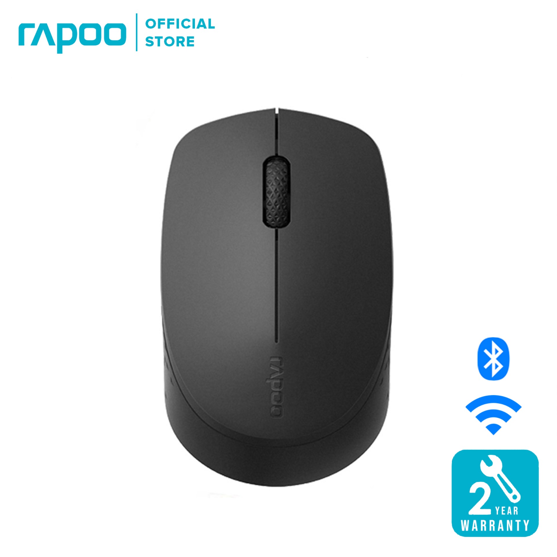 Rapoo M100 Silent Multi-mode Wireless Mouse Black ( MSM100-BK ) - Rapoo ...
