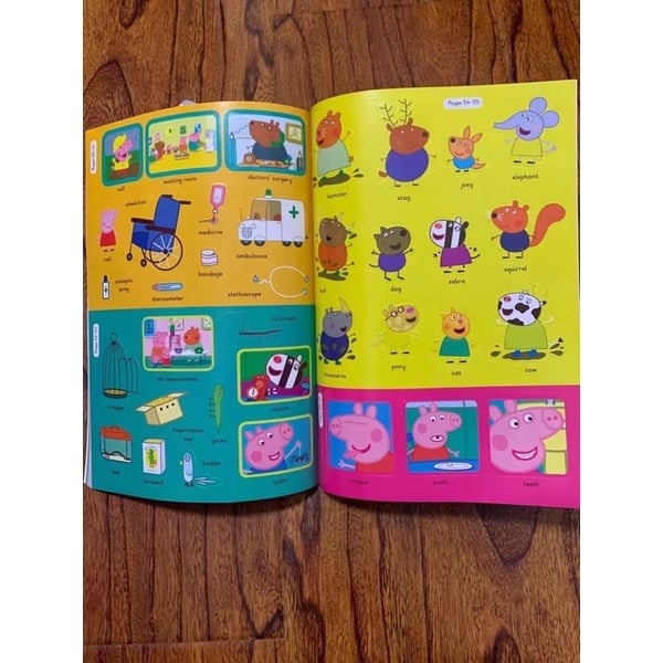 Peppa Pig 1000 First Words Sticker Book Aged 3-6 สมุดสติ๊กเกอร์เปปป้า ...