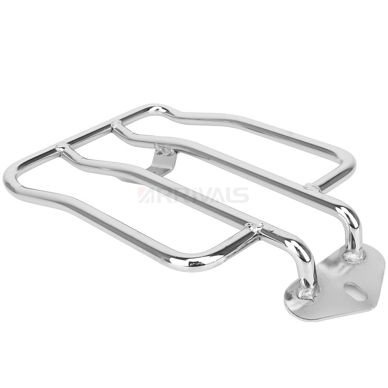 Motorcycle Chrome Black Rear Fender Luggage Rack Support Shelf Solo ...