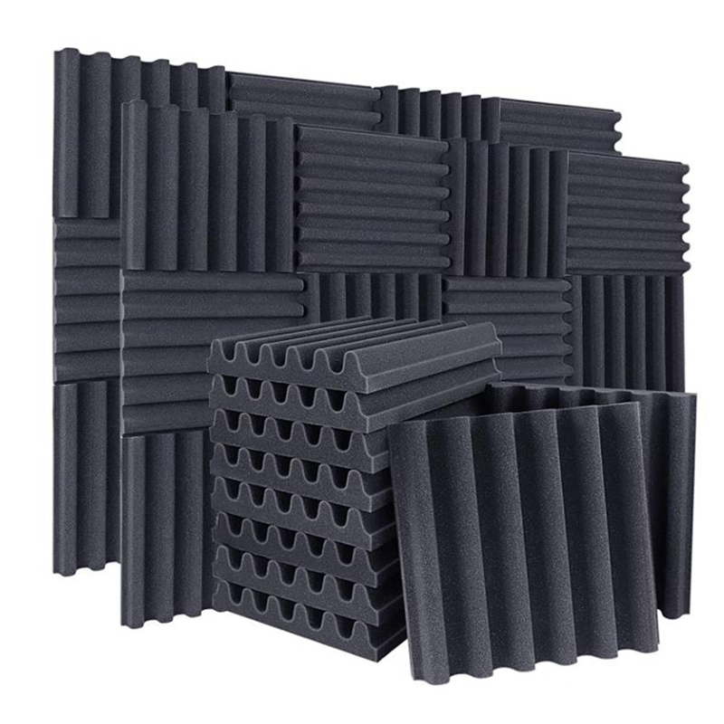 24 Pcs Arc Acoustic Foam Panel Sound Insulation Pads,Studio Foam Wedge ...