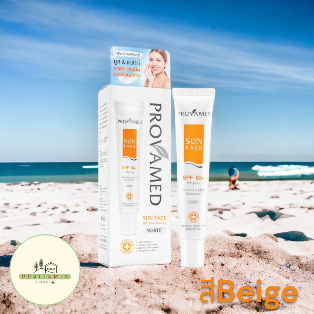 Provamed Sun Face SPF50+ PA++++ 30mL สีBEIGE | Lazada.co.th