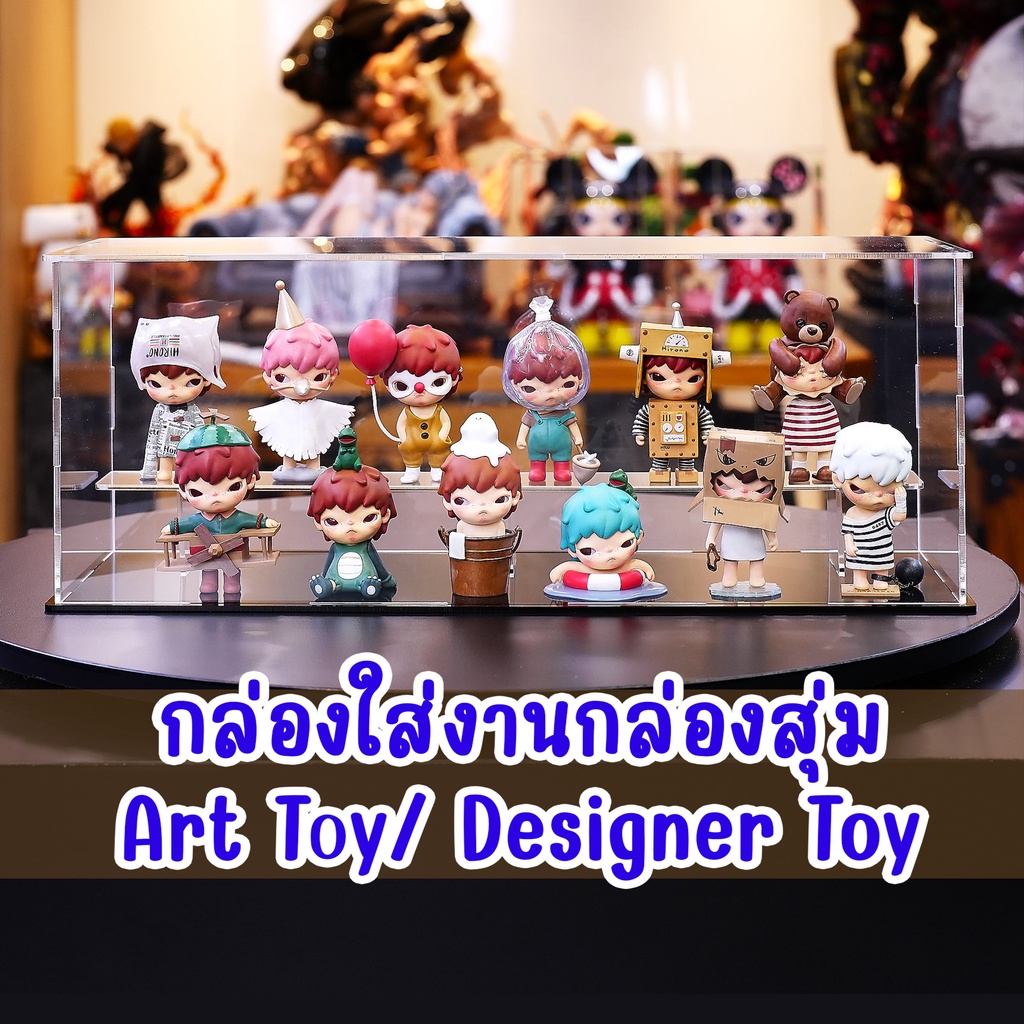 กล่องใส่งาน popmart Art toy Designer toy มีบันไดในตัว กล่องอะคริลิคใส่ ...