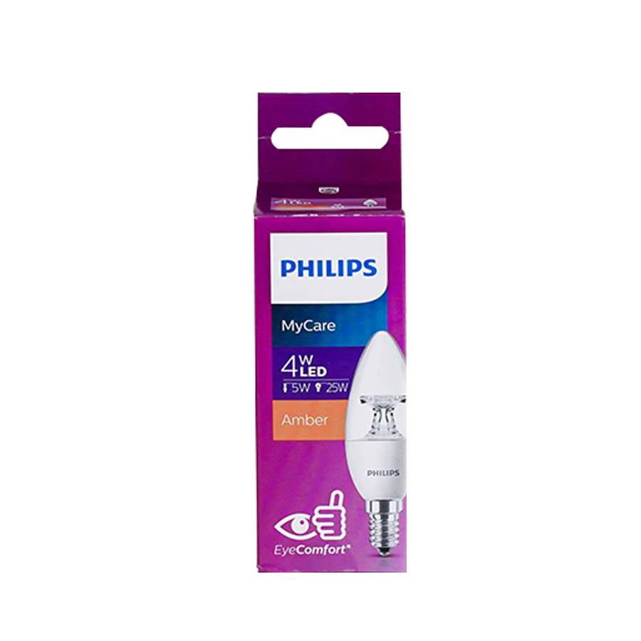 Philips 4w หลอดจำปา แอลอีดีฟิลิปส์ LED Candle ทรงจำปา | Lazada.co.th