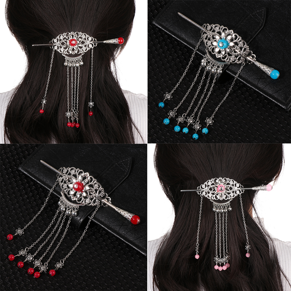 RANG Fashion Little Bell Hair Accessories Delicate Vintage Tassel Hair ...