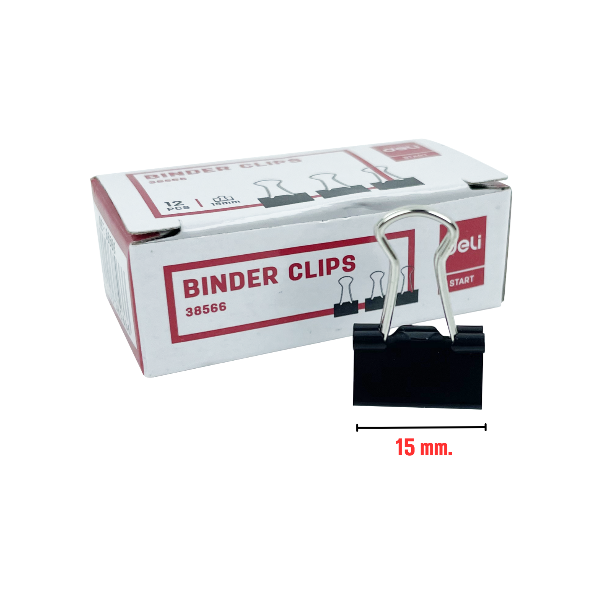 DELI BINDER CLIPS คลิปดำหนีบกระดาษ ขนาด 15 - 51mm. ใช้หนีบกระดาษเอกสาร ...