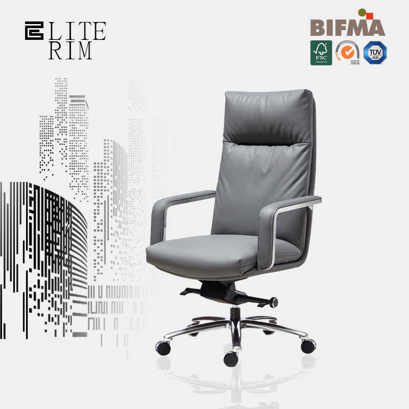 Elite Rim Boss Chair เก้าอี้เจ้านาย หนังแท้ เก้าอี้สำนักงาน เก้าอี้ที่ ...