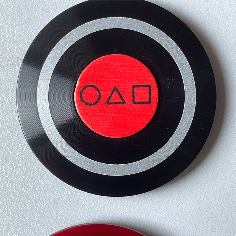 New Round Squid Game Fidget Spinner Metal Hand Spinner Fingertip Gyro ...