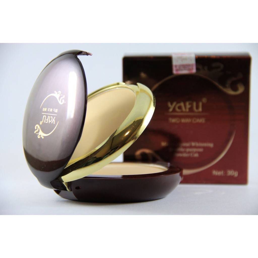 พร้อมส่งในไทย แป้งพัฟ Yafu (ตลับแดง) แป้ง 2 ชั้น แป้งพัฟผสมโสมไวท์เทนนิ่ง เอสเซ้นต์ไข่มุก ...