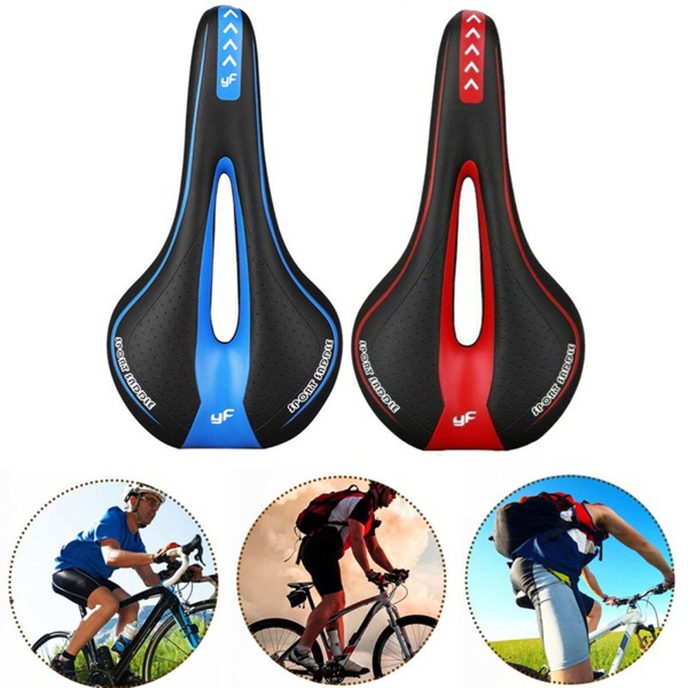 DYRUIDOJ Breathable Bicycle Saddle PU Soft Mountain Bike Road Bike Gel ...