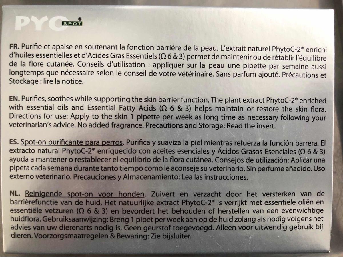 Dermoscent PYO Spot on for dog 0-10kg ยาหยอดหลังคอ บำรุงผิว สำหรับสุนัข ...