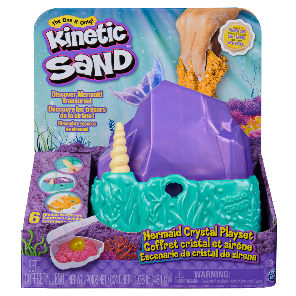 คูปองลดเพิ่ม Kinetic Sand Mermaid Crystal Playset ชุดของเล่นทราย ...