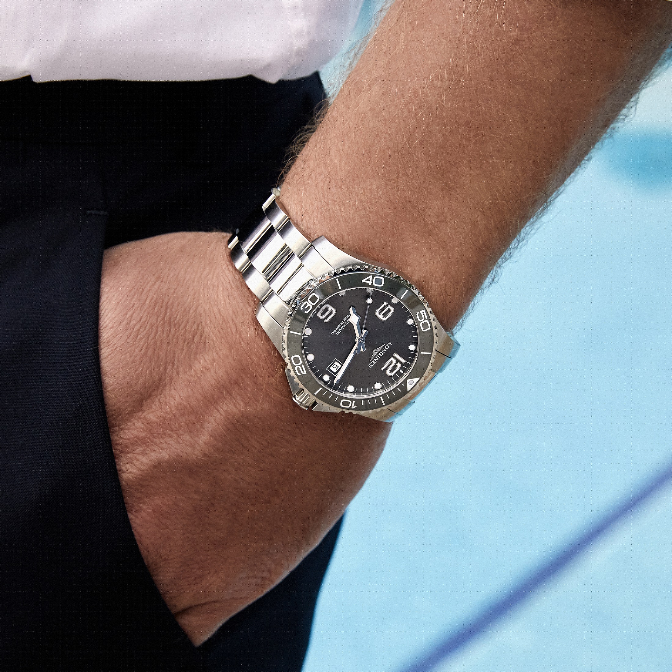 นาฬิกา Longines Hydroconquest L37814766 - Longines - ThaiPick