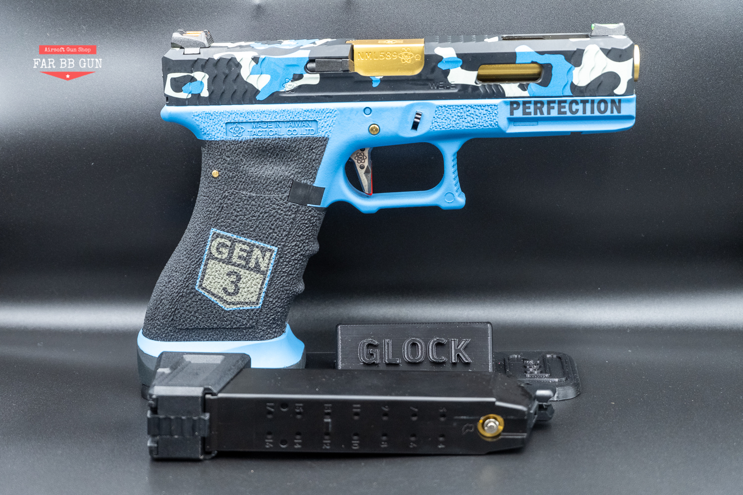 ของเล่น WE G17 G3 Custom Perfection ระบบกรีนแก๊ส - FAR BB GUN - ThaiPick