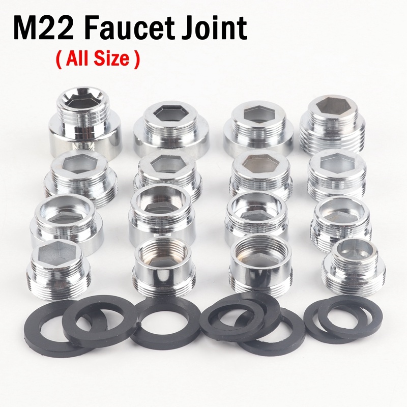 Stainless Steel M22 To M28 Thread Connector Faucet Joints Water Tap ...