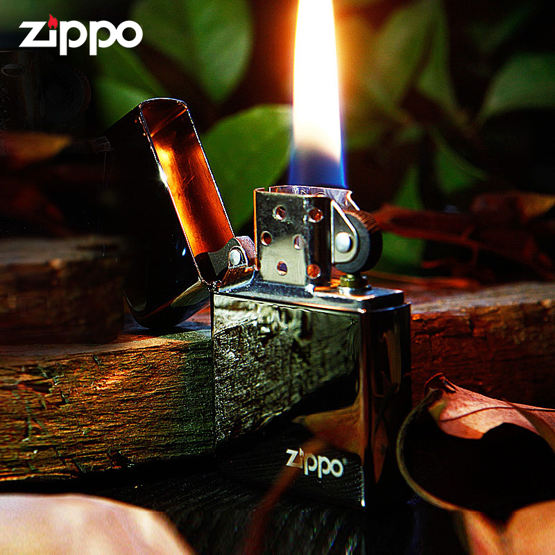 Zippo Classic Black Ice Design with Logo Windproof Pocket Lighter ...