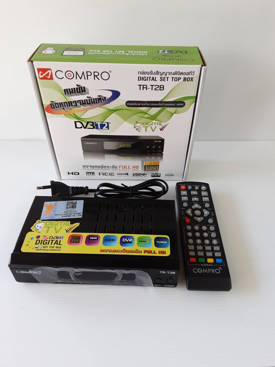 กล่องดิจิตอลCOMPRO TR-T2B ของแท้ กล่องดิจิตอล Digital TV Box(SET TOP BOX)FULL HD - Src Super ...