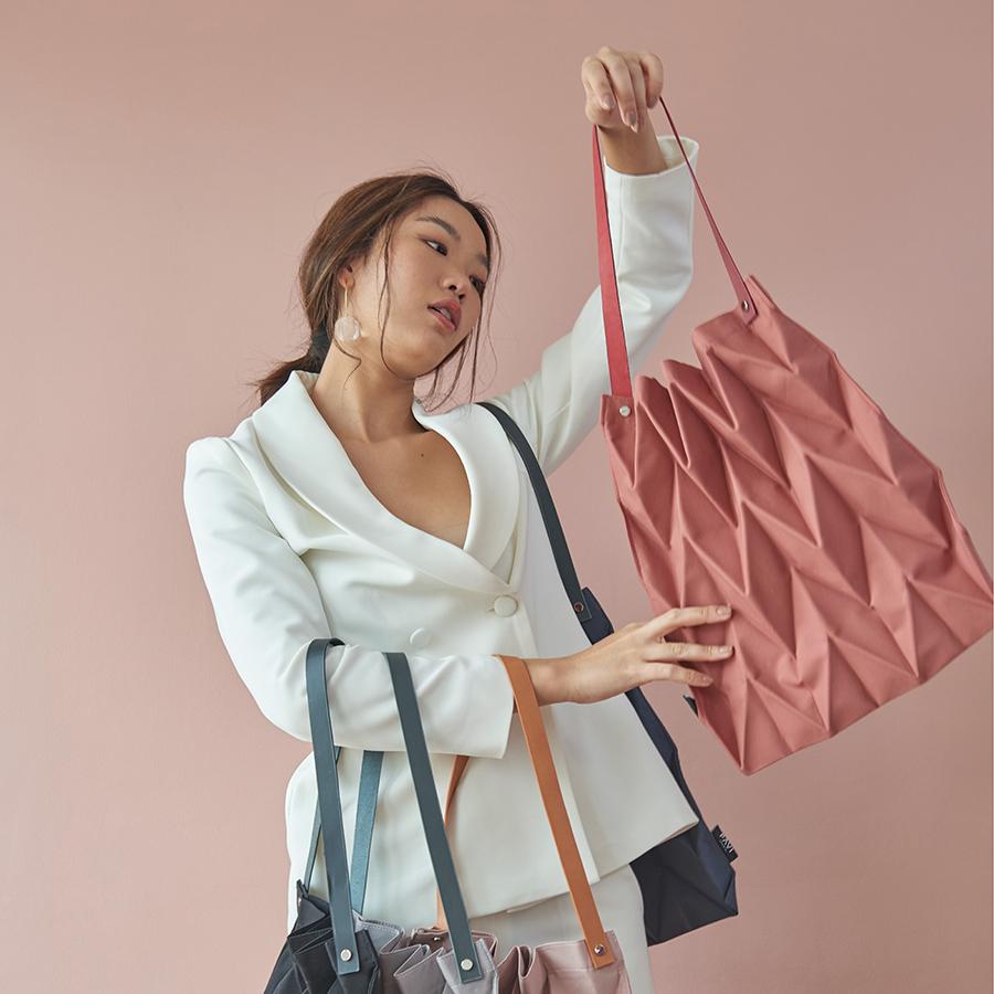 Pavi Studio - W Pleat Rosewood กระเป๋าสะพายข้าง กระเป๋าสะพายผญ กระเป๋า ...