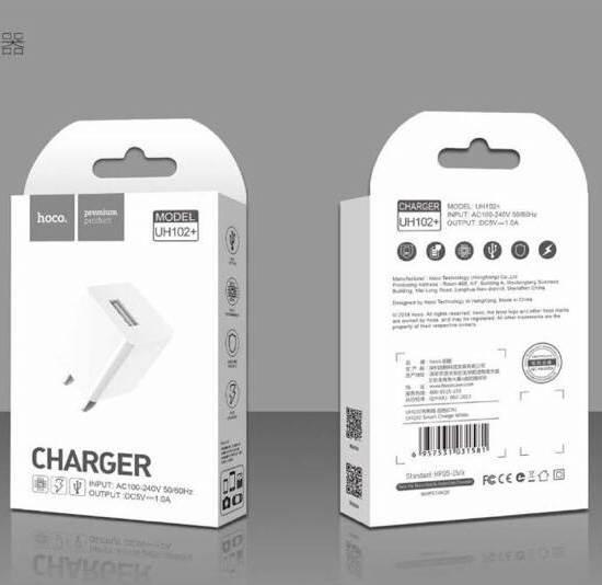 Hoco UH102 Adapter หัวชาร์จ 1USB กระแสไฟ 1A - Urstyle Gadget - ThaiPick
