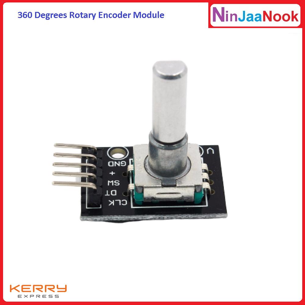โมดูล 360 Degrees Rotary Encoder Module แบบหมุน For Arduino DIY Brick Sensor Switch Development ...