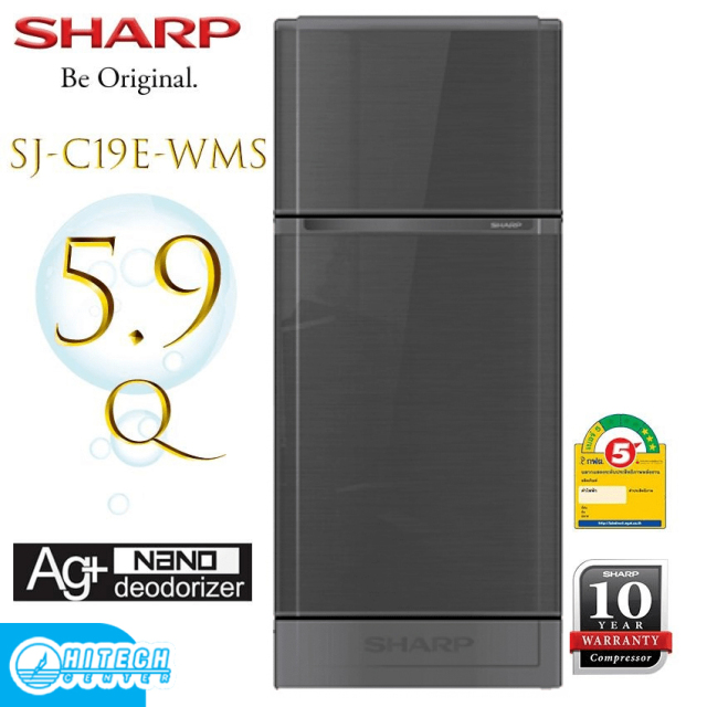 รีวิว SHARP ตู้เย็น 2 ประตู (5.9 คิว) รุ่น SJ-C19E **ส่งฟรี ราคาล่าสุด