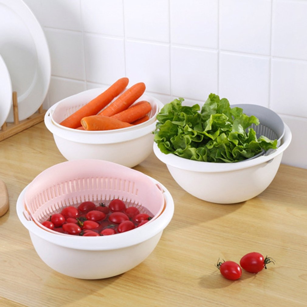 CW NewDrain Rice Washing Colander BasketStrainer Noodles Vegetables ...