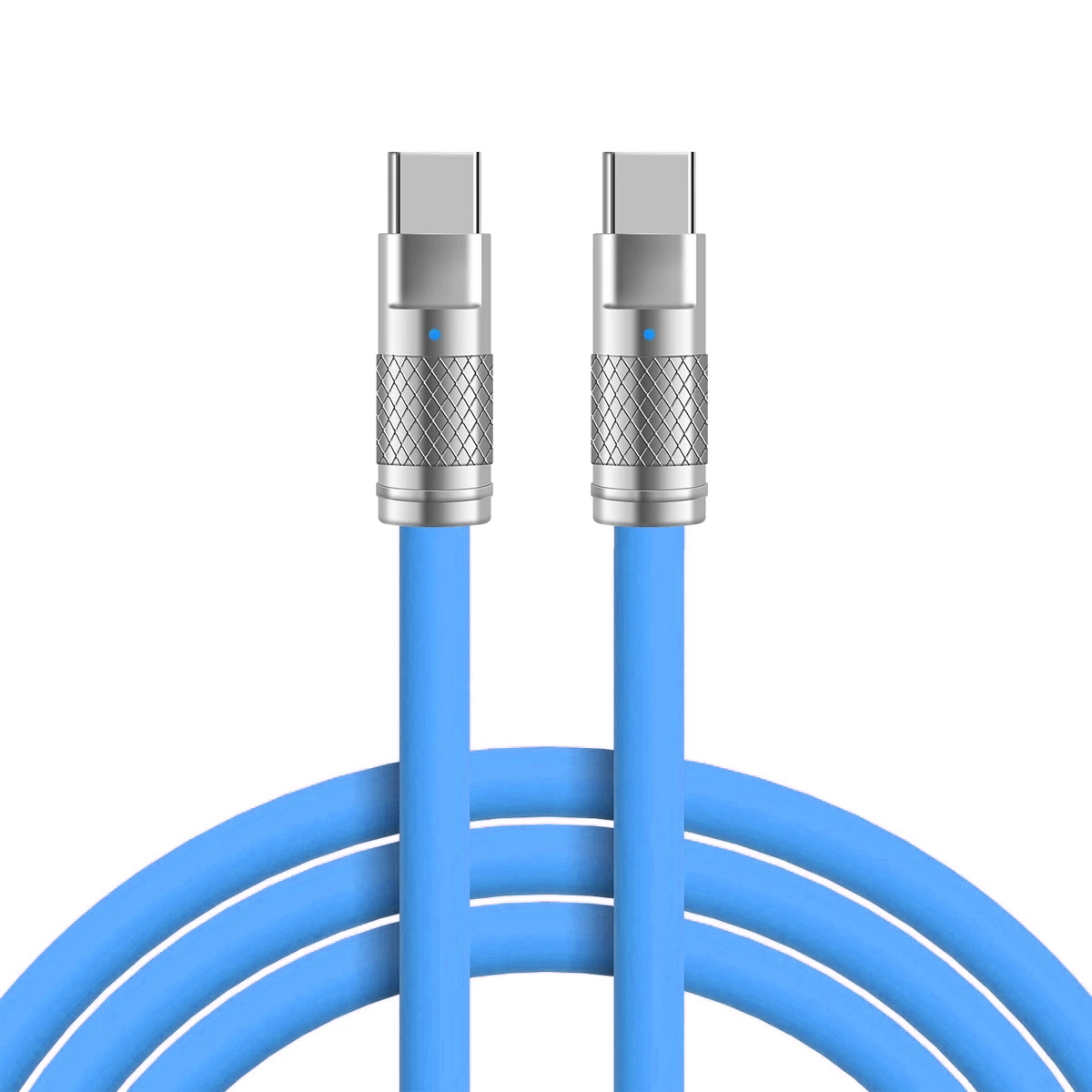 120W 6A Super Fast Charge Type-C Liquid ซิลิโคนสาย USB C สายชาร์จเร็ว ...
