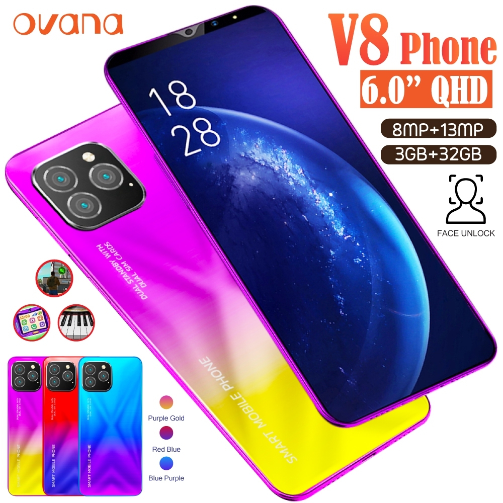 OVANA V8 PHONE จอใหญ่ 6 นิ้ว ความจำ Ram 3GB Rom 32GB รับประกันศูนย์ 1 ...