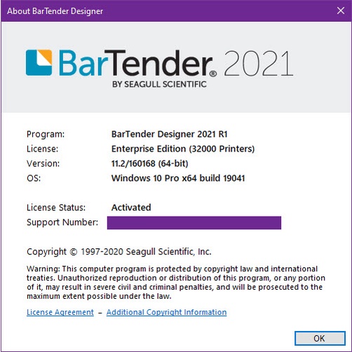 110 BarTender Designer 2022 / 2021 [มีภาษาไทย] [ตัวเต็ม] [ถาวร] โปรแกรมพิมพ์บาร์โค้ด ออกแบบฉลาก ...