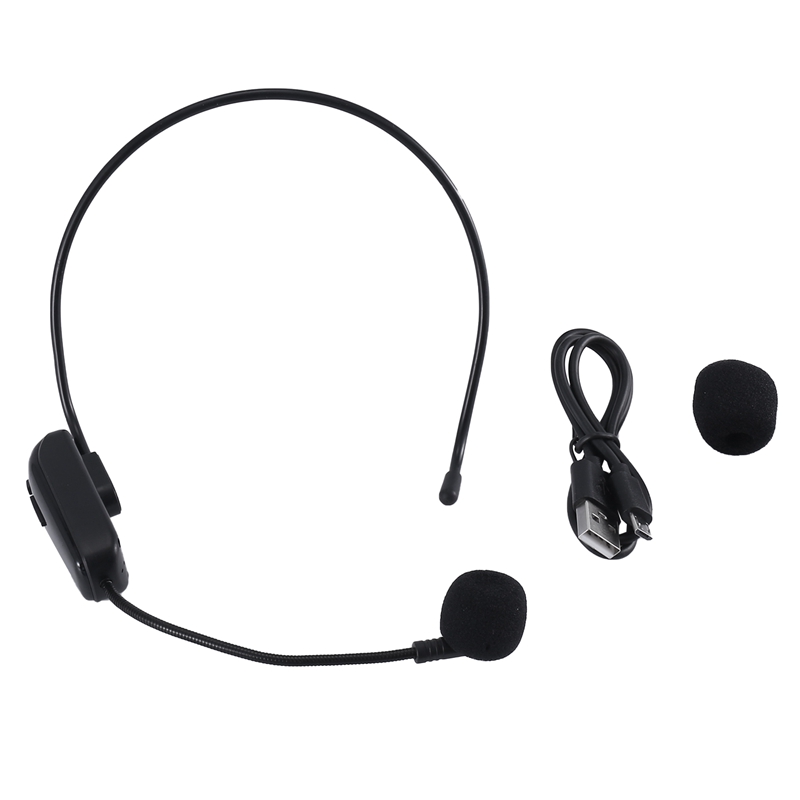 Wireless Microphone Radio FM Headset Microphone for Loudspeaker ...