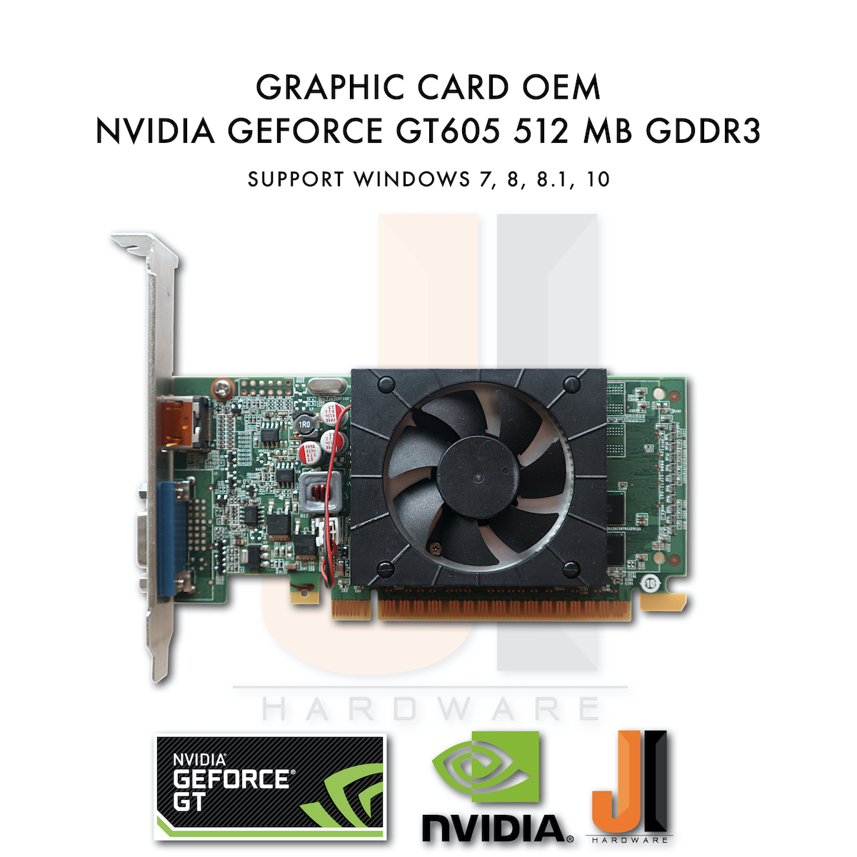 Nvidia GeForce GT605 512MB 32-Bit GDDR3 OEM (สินค้ามือสองสภาพดี ...