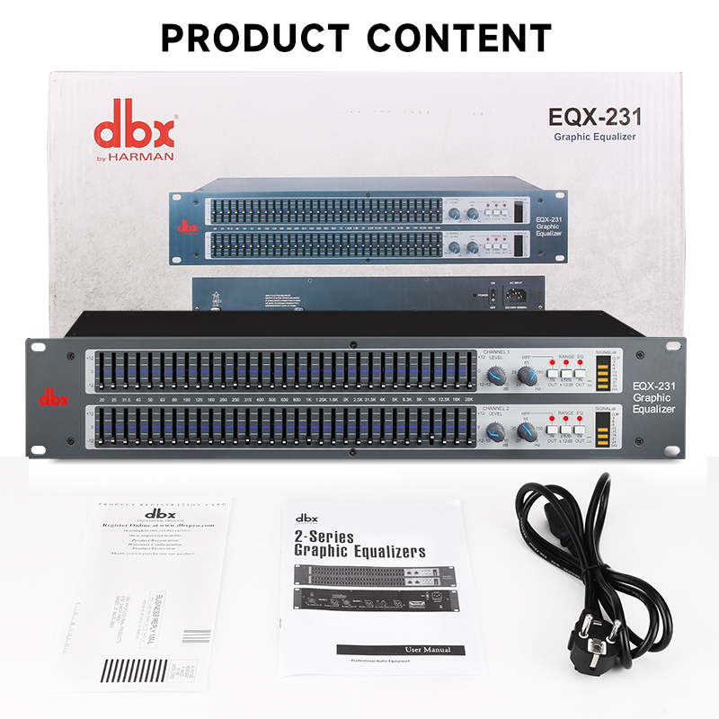 DBX EQX231MQX3031 equalizer สามารถกำจัดเสียงรบกวนที่มีความถี่ต่ำได้อย่างมีประสิทธิภาพและลดการ ...