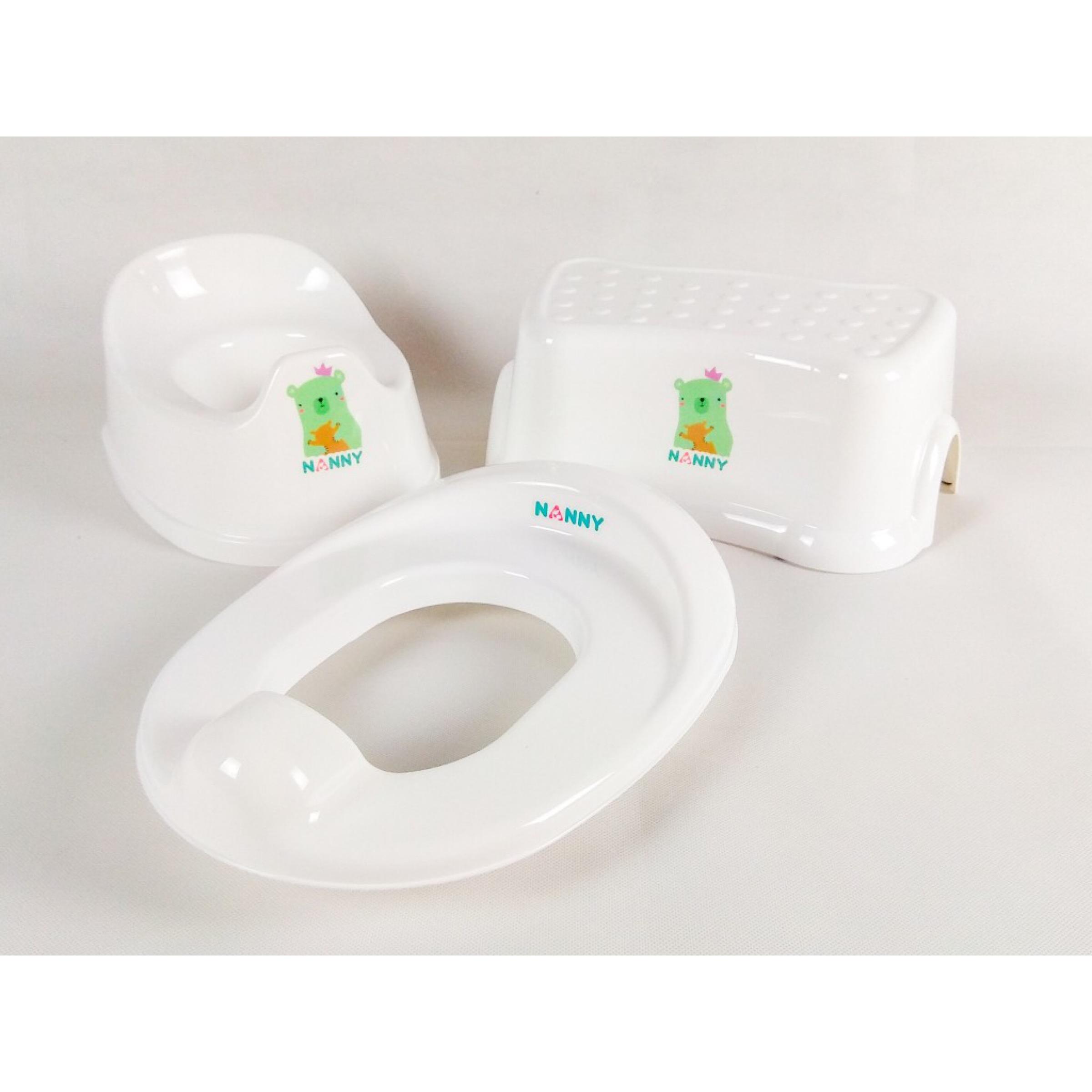 [Set 3] ชุดฝึกขับถ่าย กระโถนเด็ก + ฝารองชักโครก + บันไดนั่งชักโครก ...