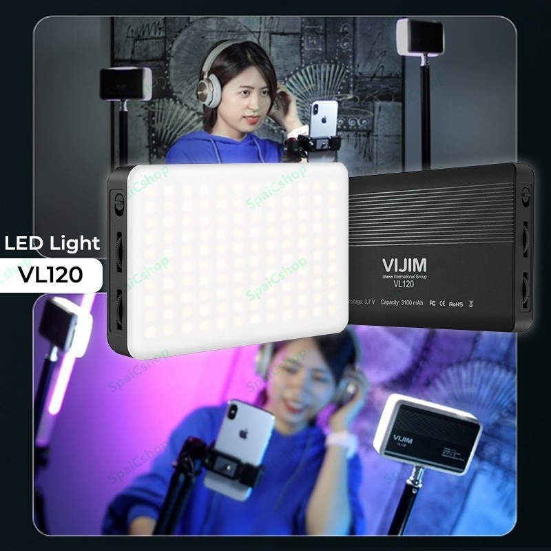 Mini LED Video Light VIJIM VL-120 Phone Camera Fill Lamp Built-in Battery (ประกัน6เดือน ...