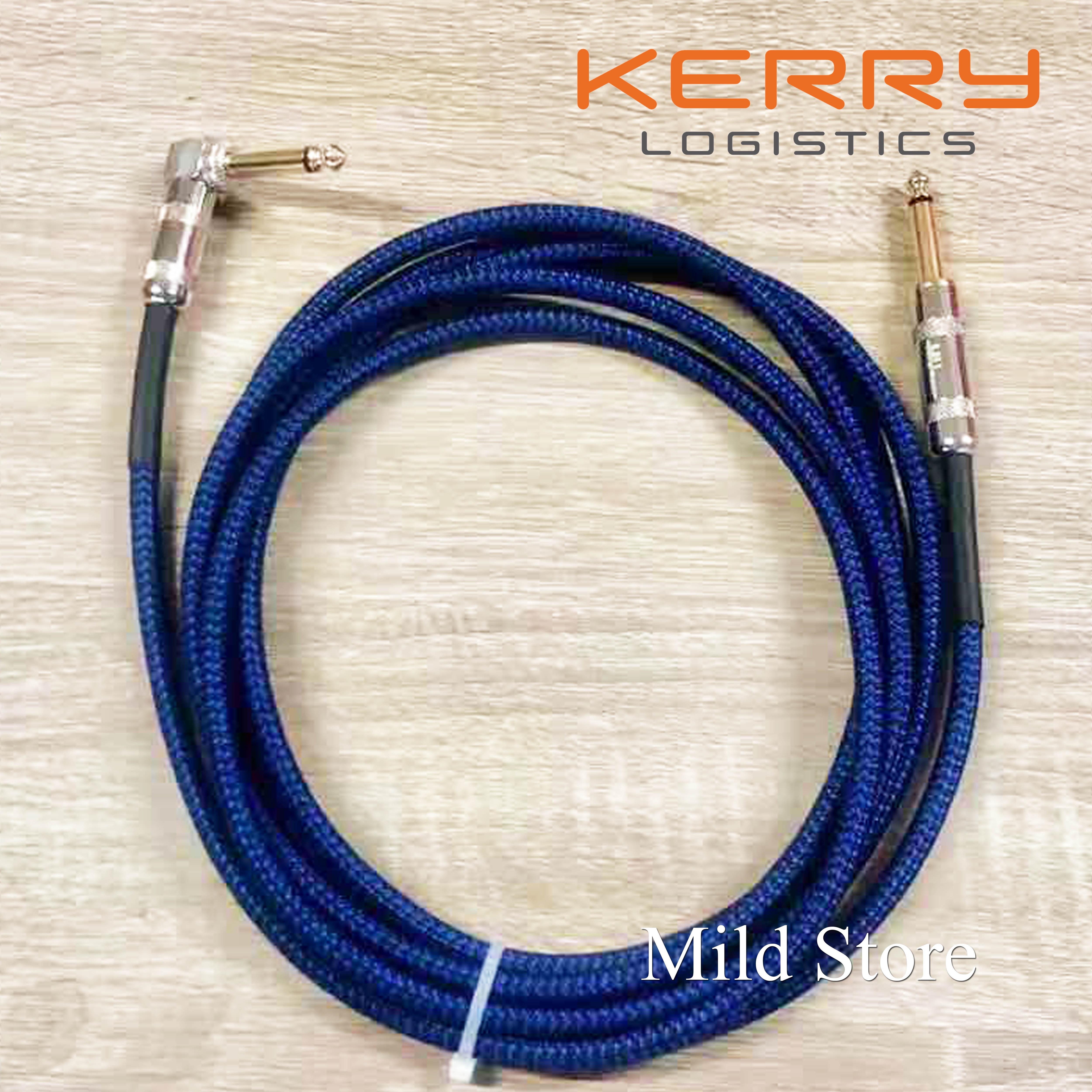 MU cable สายแจ๊คกีตาร์ รุ่น02 guitar cable หัวตรง-งอ ยาว 3 เมตร ...
