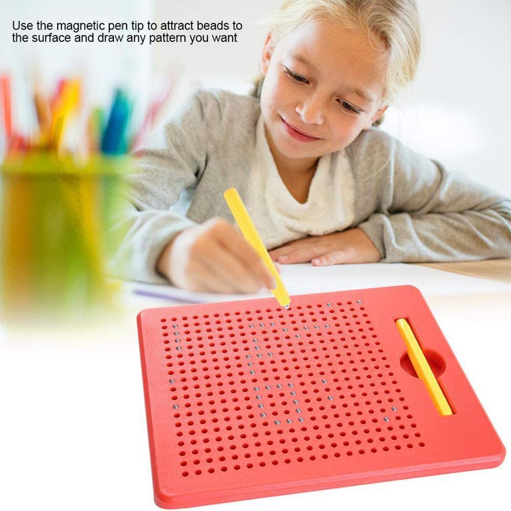 Magnetic Ball Sketch Pad Tablet With Magnet Pen Kids Learning Drawing ...