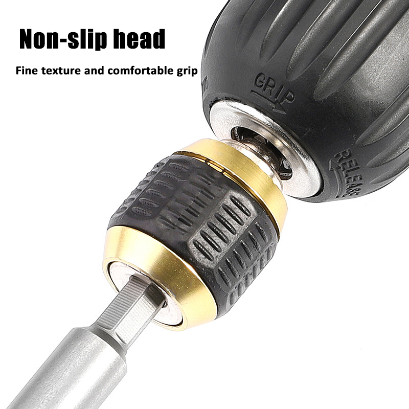 60mm Keyless Drill Chuck Screwdriver Impact Driver Adaptor 14 Hex Shank ...