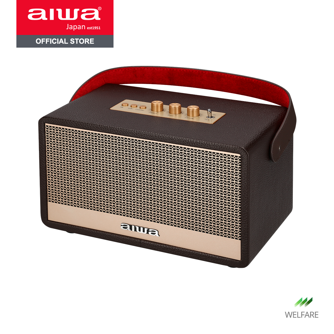 [ผ่อน 0%] AIWA Retro Heritage Bluetooth Speaker ลำโพงบลูทูธพกพา BASS++ ...